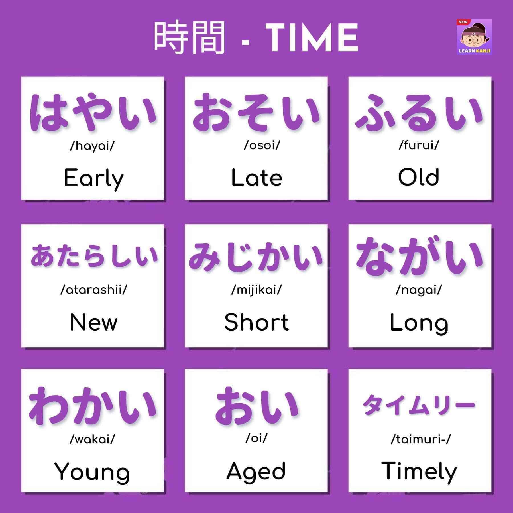 Basic Japanese Vocabulary - Part 2