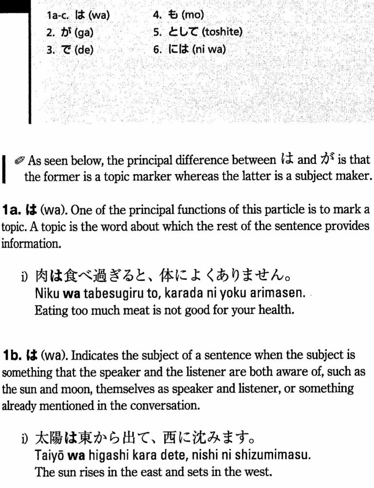 Learn Japanese Particles: Lesson 9